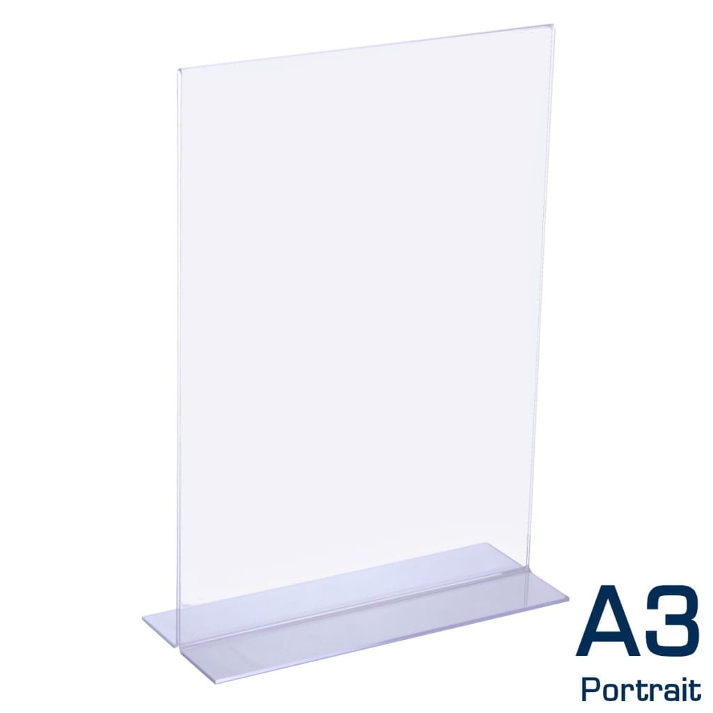 A3 Portrait Double-Sided Card Holder (Premium) | Mills Display
