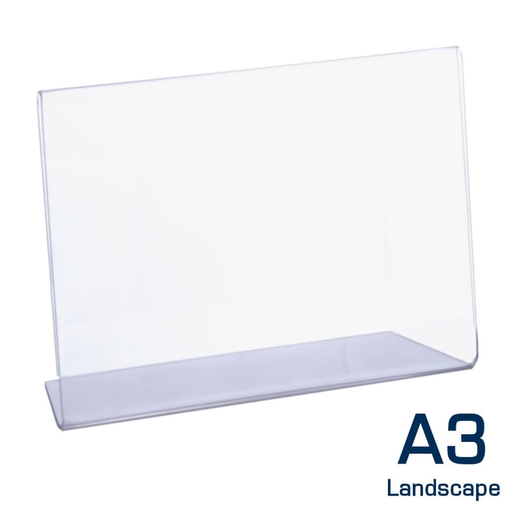 A3 Landscape Single-Sided Card Holder | Mills Display